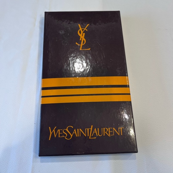 Yves Saint Laurent | Other | Vintage Ysl Empty Mens Handkerchief Box ...